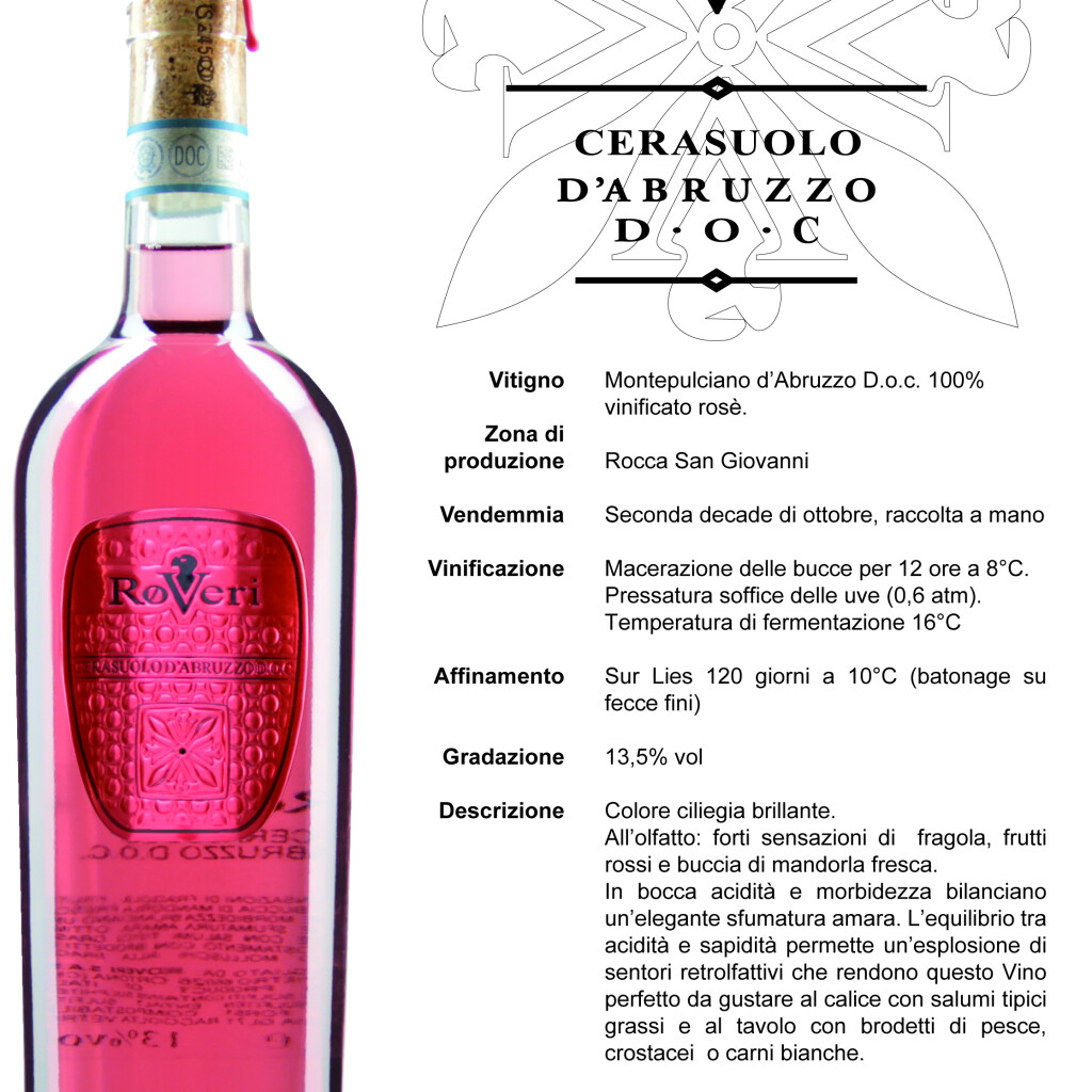 CERASUOLO D'ABRUZZO DOC-AQUILA - Wine from Cantine Roveri | Winetourism.com