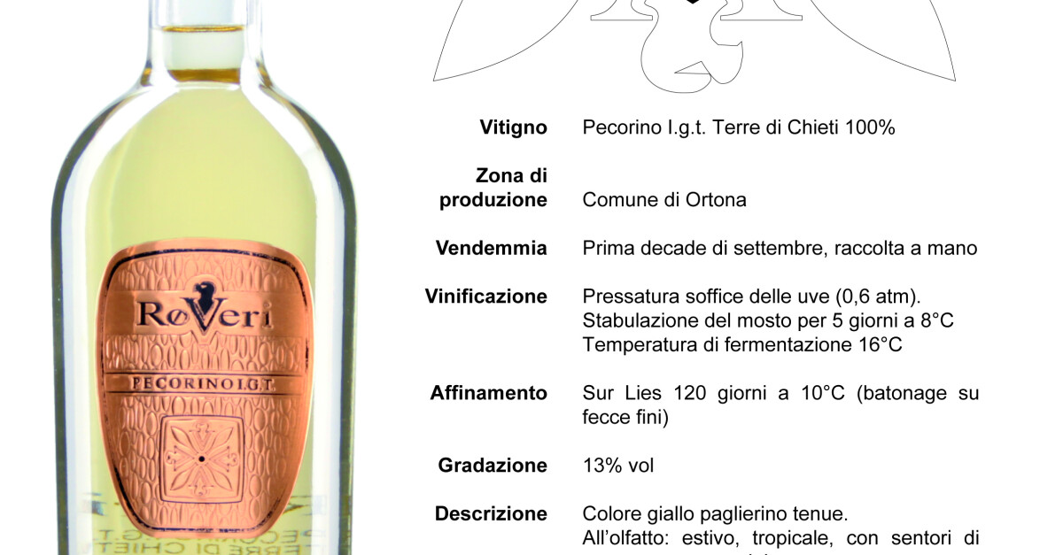 PECORINO IGT-AQUILA - Wine from Cantine Roveri | Winetourism.com